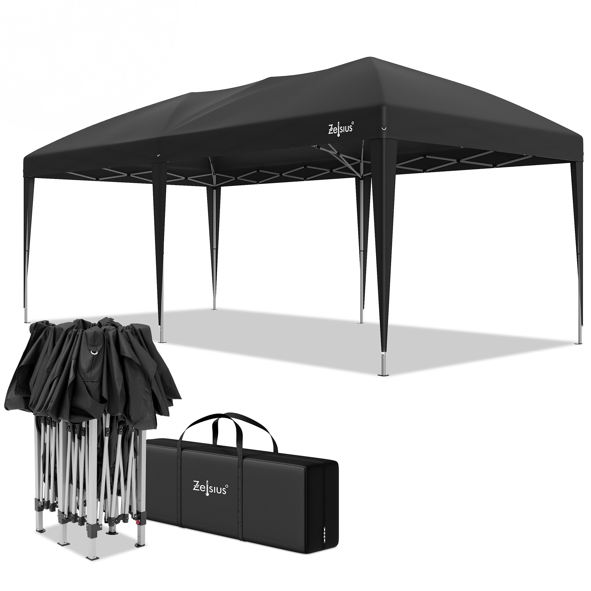 Pavilion, 3 x 6 m, foldable, including bag – CS-Trading